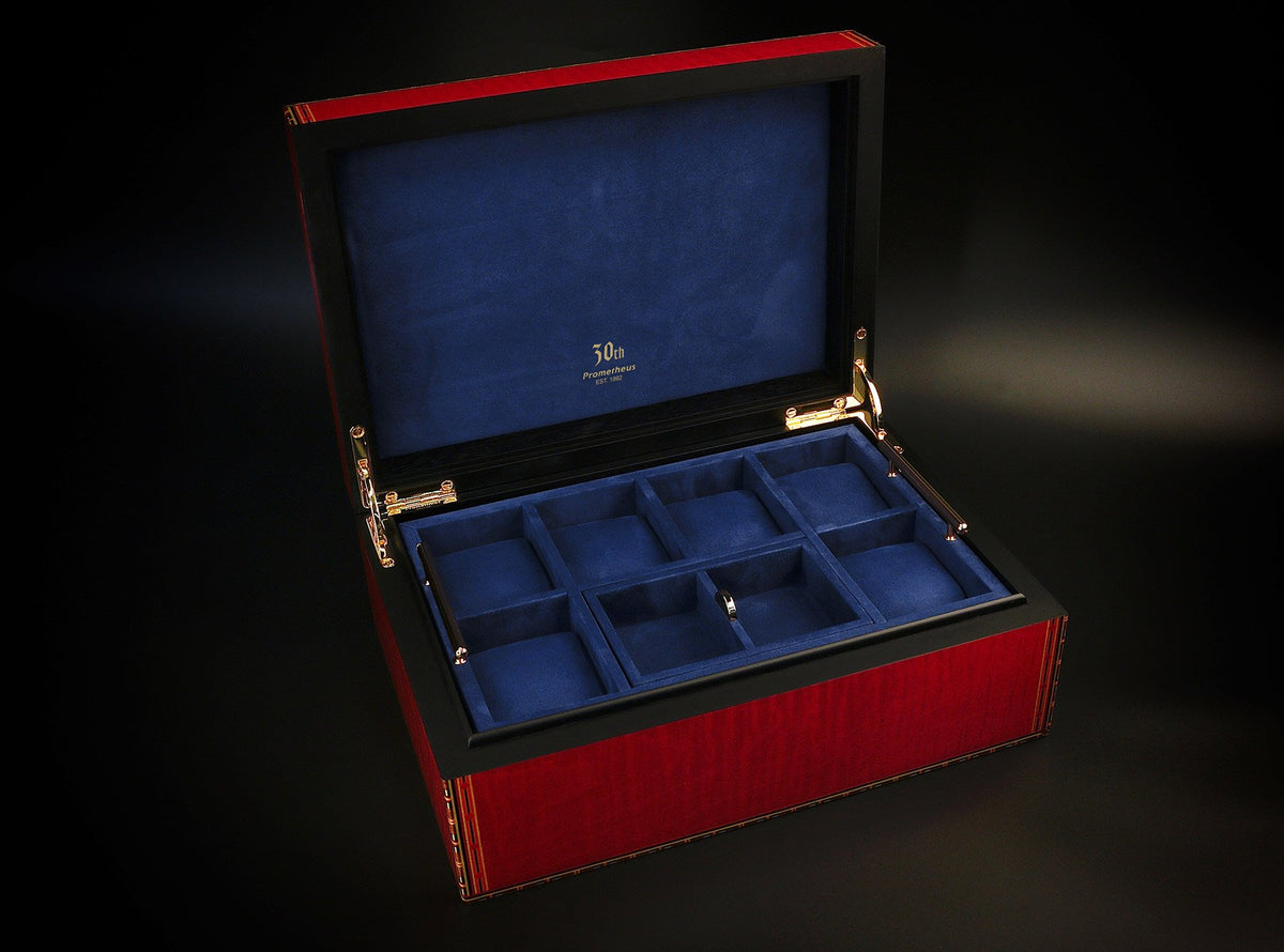 Prometheus Treasure Box KKP Humidor - Red Sycamore – Cigar God